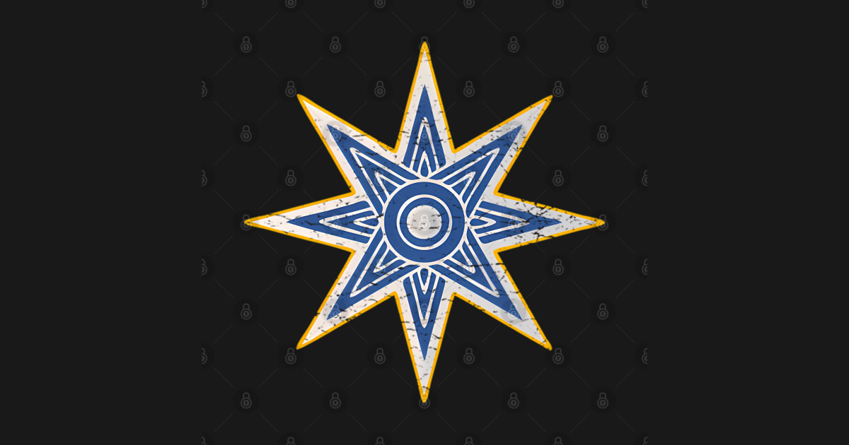 The Star Of Ishtar Or Inanna Goddess Octagram - Ishtar Goddess Art - T ...