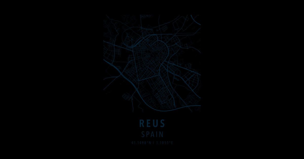 reus simple map - Maps - T-Shirt | TeePublic