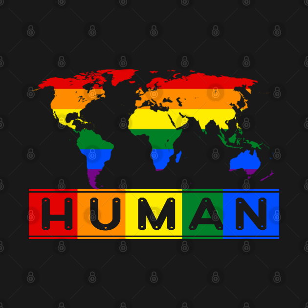 Human LGBT Gay Lesbian Pride Month - Pride Month - T-Shirt | TeePublic