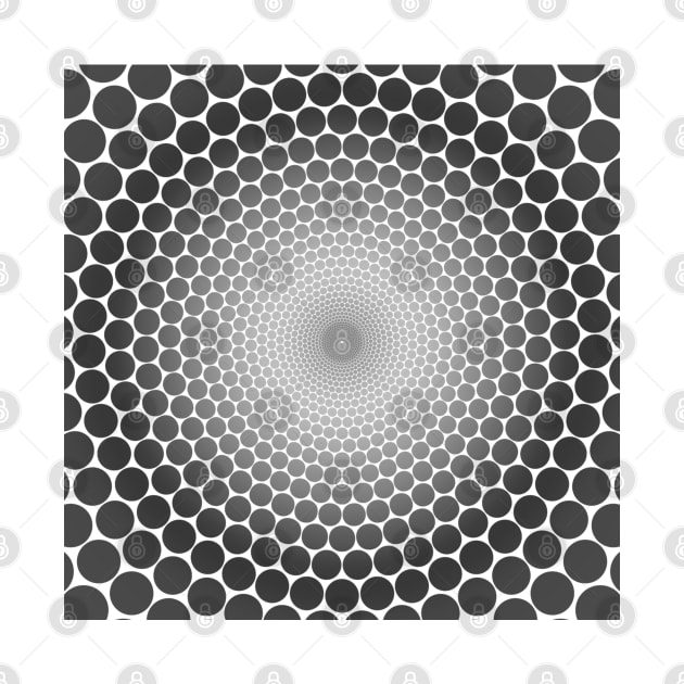 Optical Illusion Radial Gradient Slate on White NOIR 1 - Gradient - T ...