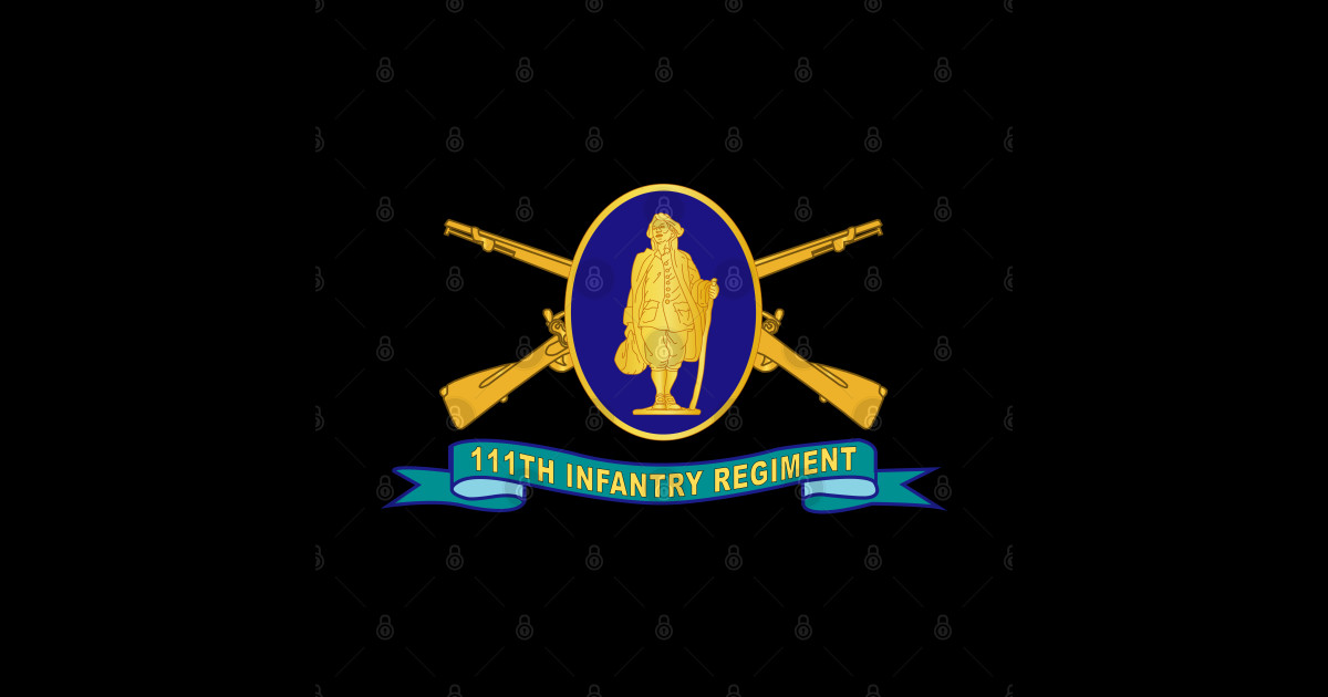 111th Infantry Regiment - DUI w Br - Ribbon X 300 - 111th Infantry ...