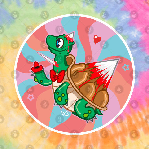 trippy drippy - Cute dark animal turtle - Cute Turtle - T-Shirt | TeePublic