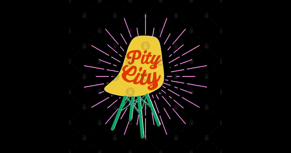 Pity City: Take a seat - Pity City - Sticker | TeePublic