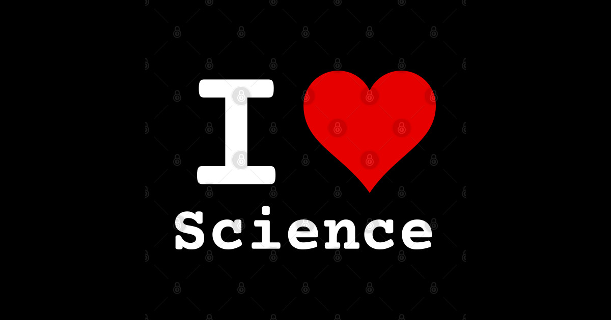 I Love Science | Stylized Heart Logo White - Science - Posters and Art ...