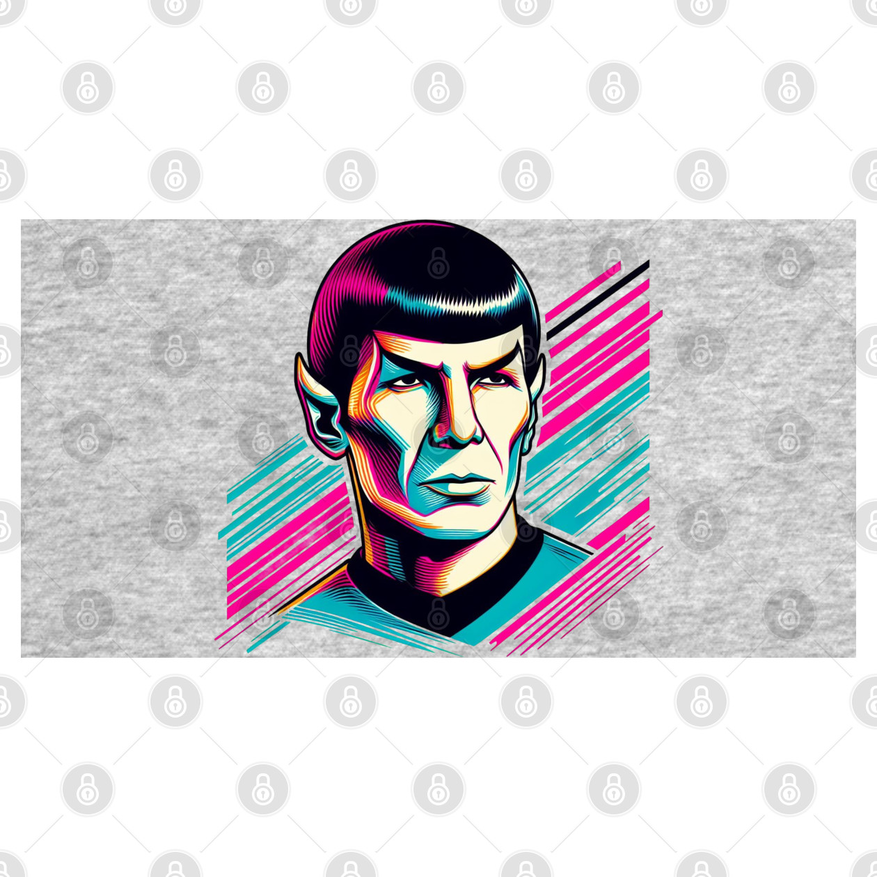 Mr. Spock - South Beach Colors - Spock - T-Shirt | TeePublic