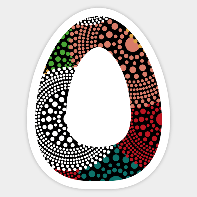O Aboriginal Art - Alphabet Letters - Sticker | TeePublic
