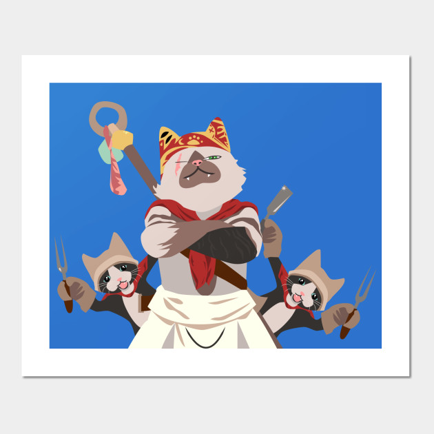 Monster Hunter World: Meowscular Chef - Monster Hunter - Posters and ...