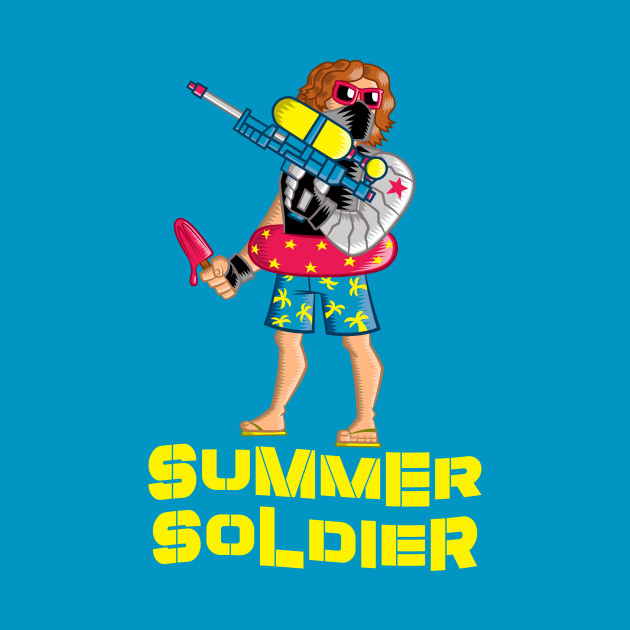 Summer Soldier - Captain America - T-Shirt | TeePublic