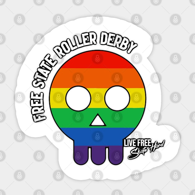New Logo Rainbow - Free State - Sticker | TeePublic