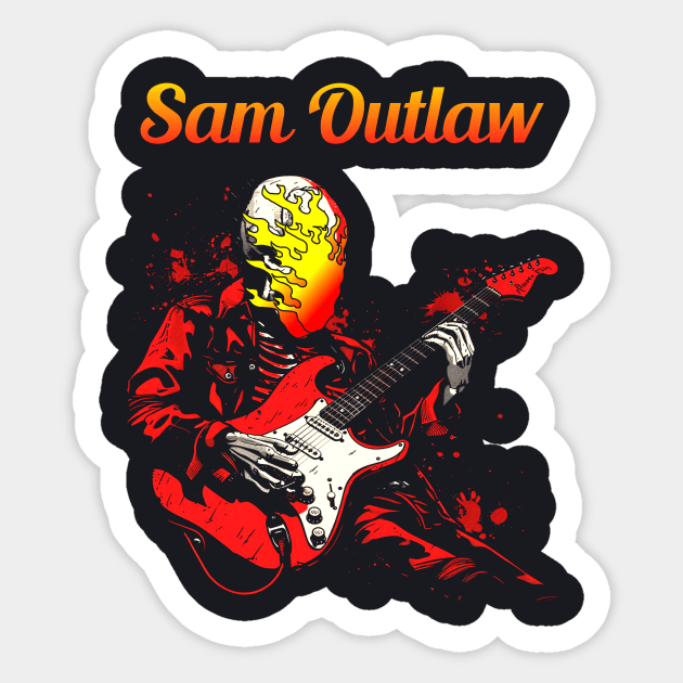 SAM OUTLAW BAND FAN ART - Sam Outlaw Band Fan Art - Sticker | TeePublic