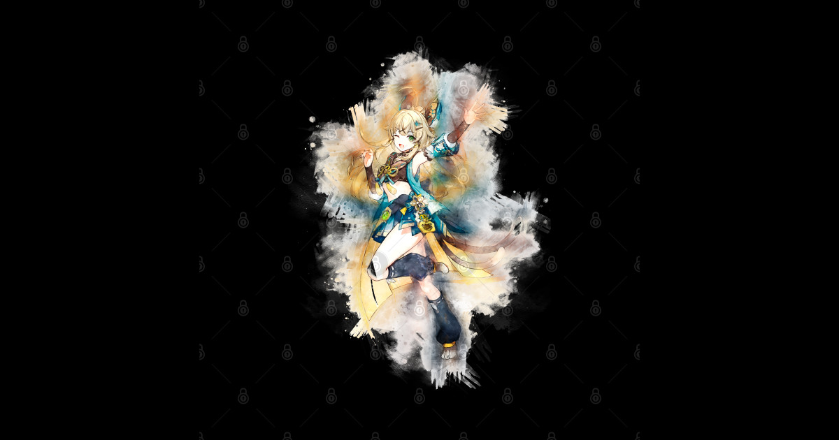 Kirara - Genshin Impact (Watercolor) - Kirara - Sticker | TeePublic