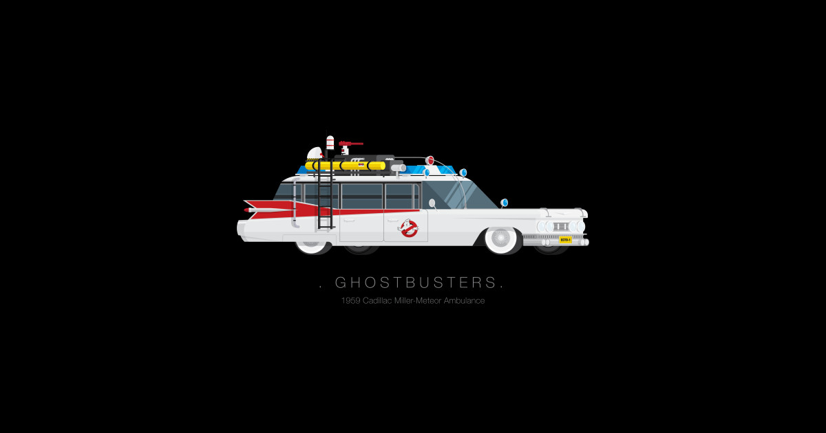Ghostbusters - Famous Cars - Ghostbusters - Sticker | TeePublic