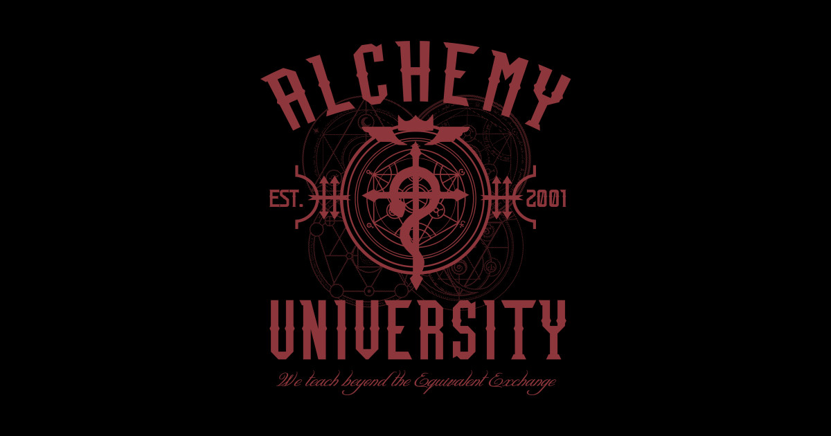 Alchemy University - Full Metal Alchemist - Sticker | TeePublic