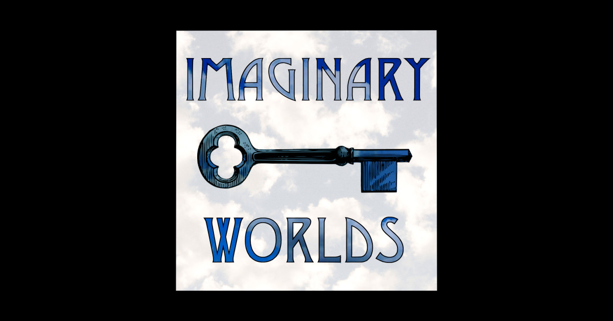 Imaginary Worlds vintage logo - Podcast - Sticker | TeePublic