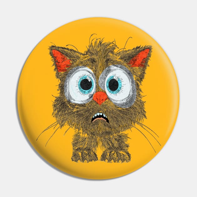 Bewildered Feline: A Black & White Cat Full of Sass - Cute Cat - Pin ...