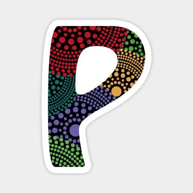 P Aboriginal Art - Alphabet - Magnet | TeePublic