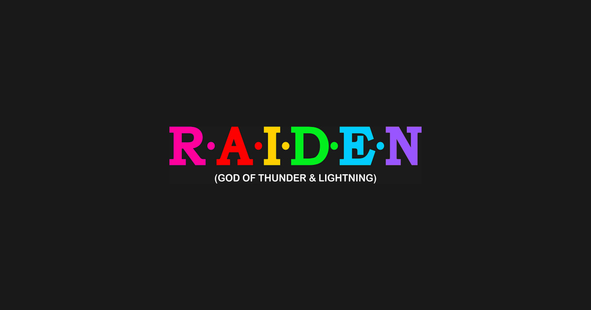 Raiden - God of Thunder and Lightning - Raiden - T-Shirt | TeePublic