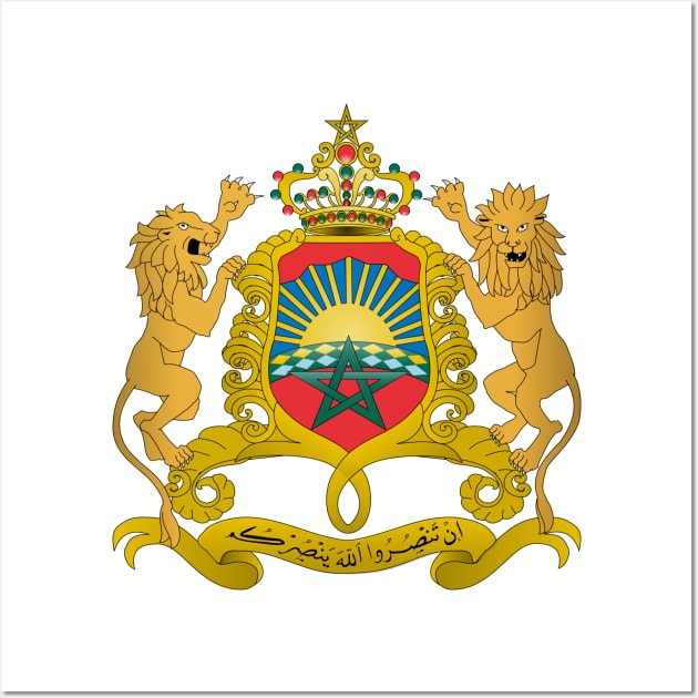 Morocco - kingdom of Morocco symbol logo - Morocco Flag Kingdom Of ...