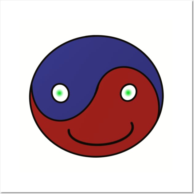 Yin and Yang face - Yin And Yang - Posters and Art Prints | TeePublic