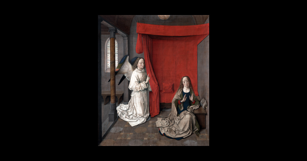 Dieric Bouts The Annunciation - Dieric Bouts - Sticker | TeePublic