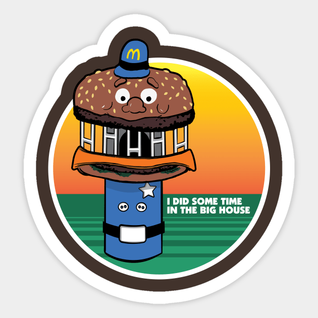 Officer Big Mac Jail - Mcdonalds Parody - Sticker | TeePublic