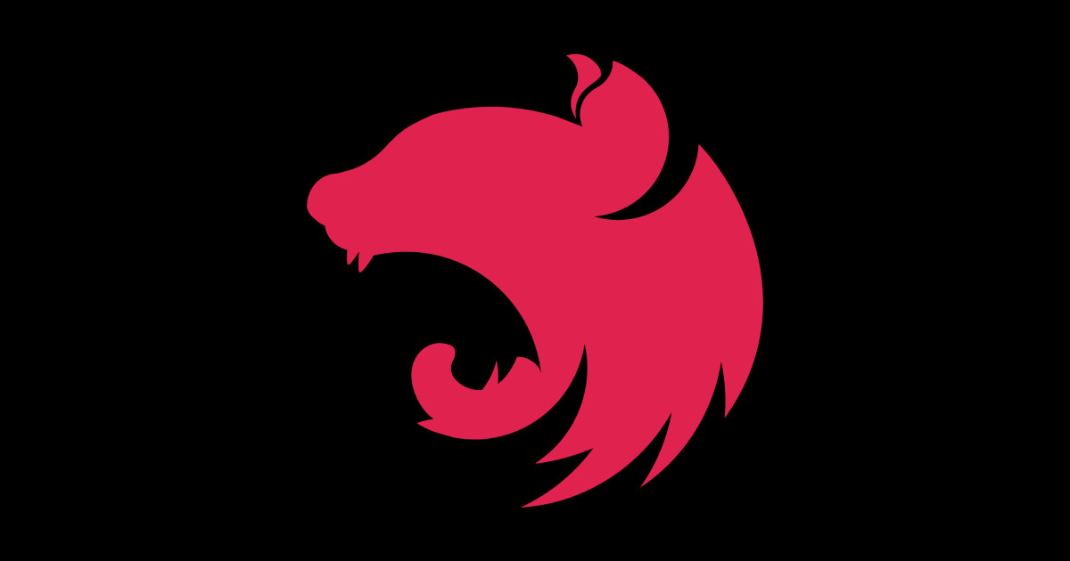 NestJs Logotype - Nest JavaScript Logo - Nest - Sticker | TeePublic