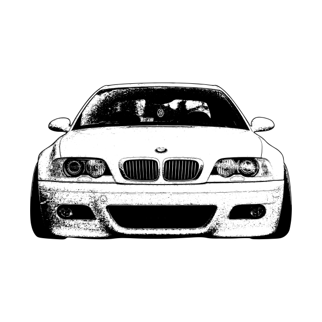 BMW E46 Sketch Art - Bmw E46 - T-Shirt | TeePublic