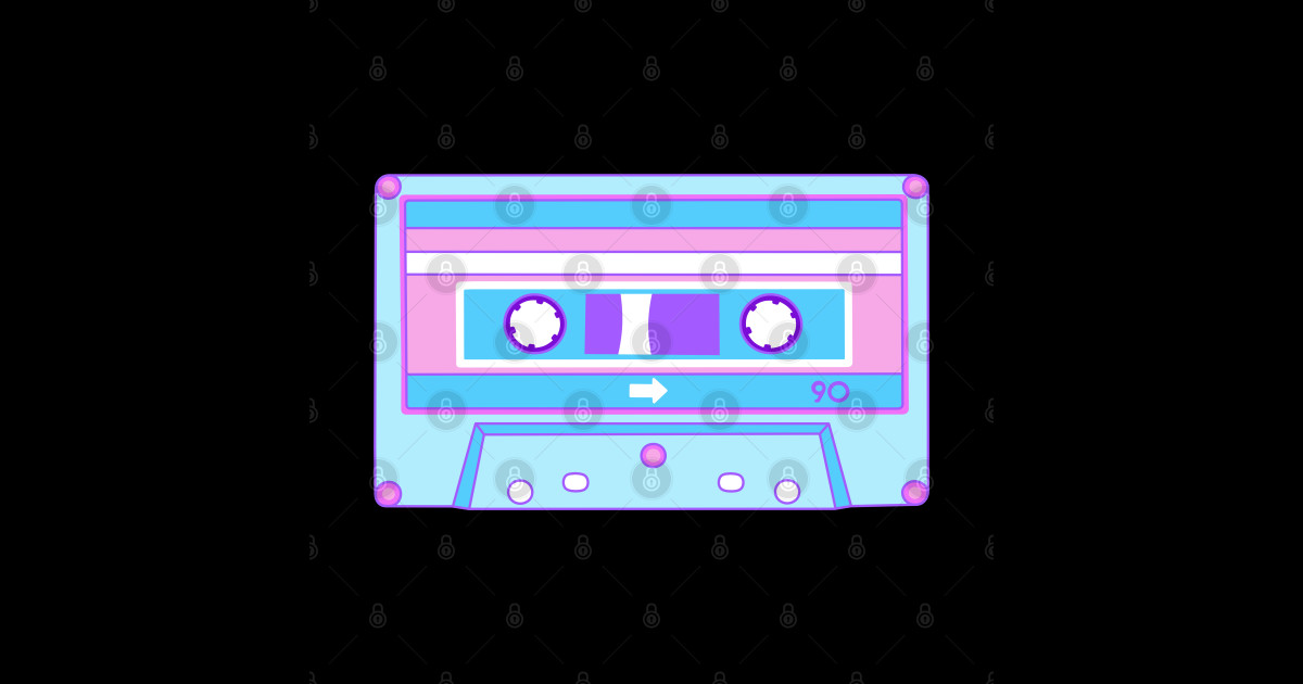 Transgender Flag Cassette - Trans - Sticker | TeePublic