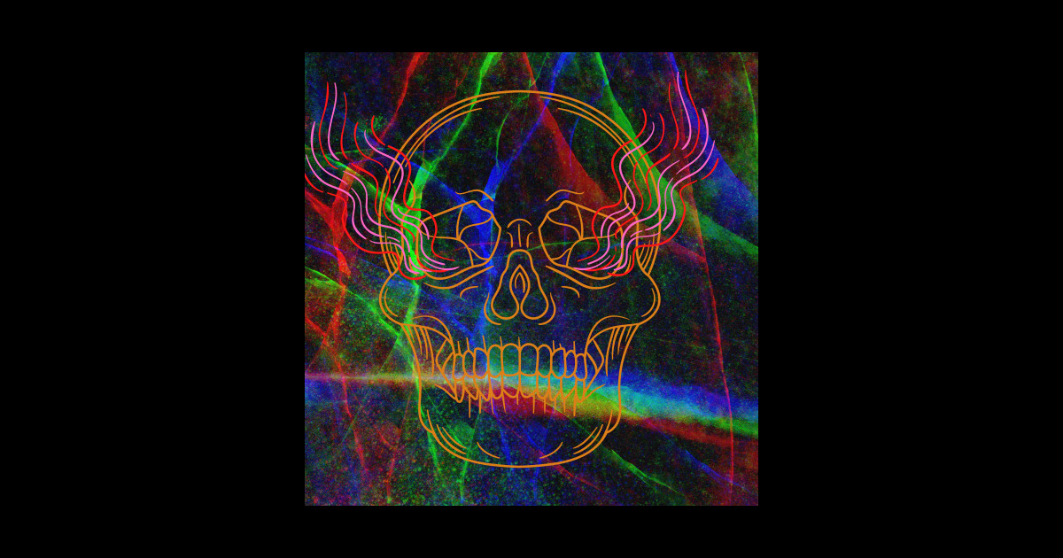 Glitch Skull - Skull - Sticker | TeePublic