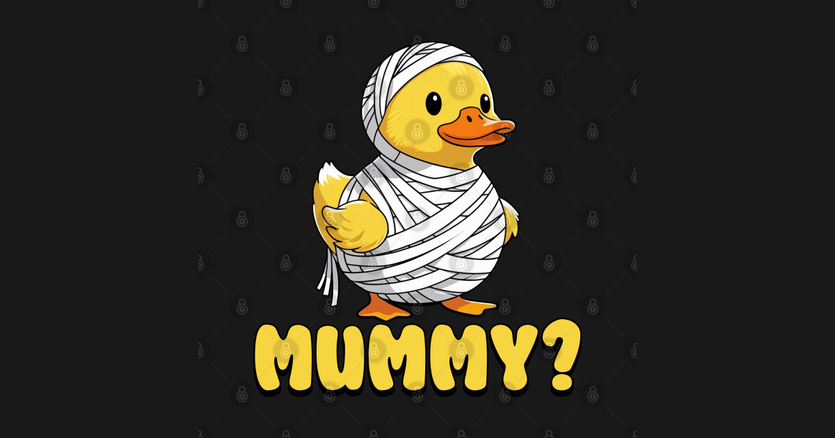 Cute Mummy Duck T-Shirt – Funny Halloween Costume Pun | Funny Duck ...