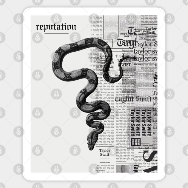reputation taylor swift snake - Taylor Swift - Sticker | TeePublic