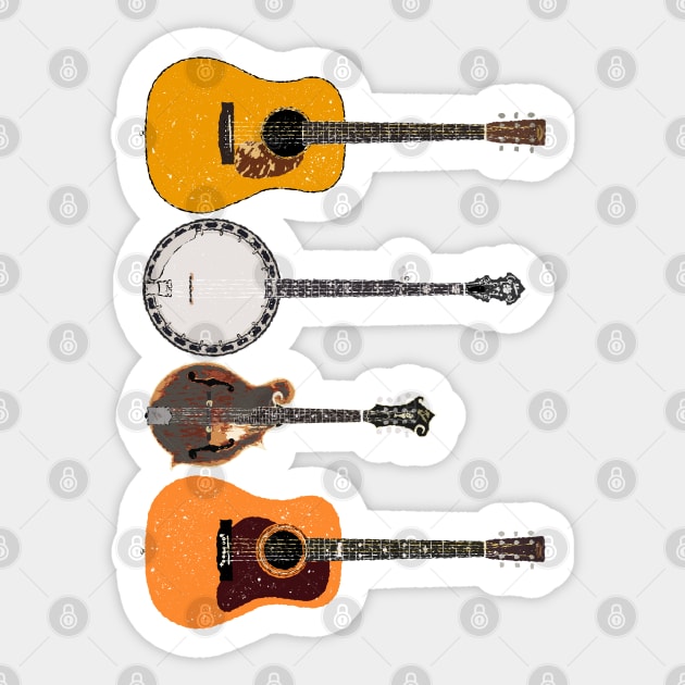 Bluegrass Icons - Bluegrass - Sticker | TeePublic