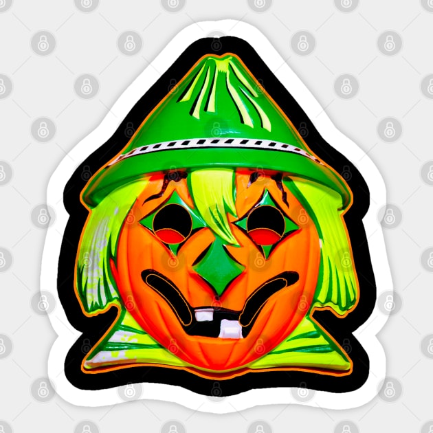 Pumpkin Scarecrow Mask - Scarecrow - Sticker | TeePublic
