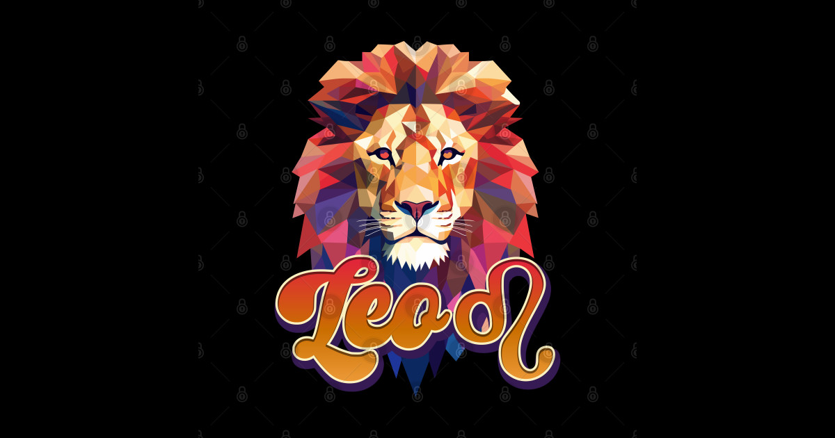 Geometric Leo the Lion Astrological Sign - Geometric Leo The Lion ...
