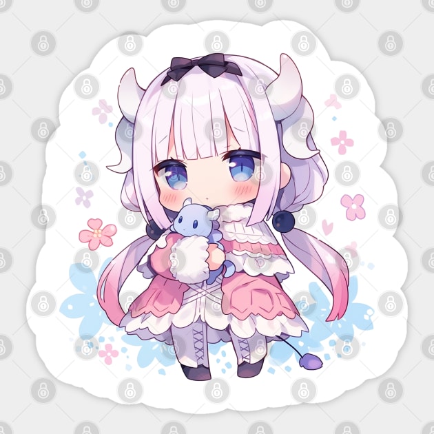 chibi kanna kamui - Anime - Sticker | TeePublic