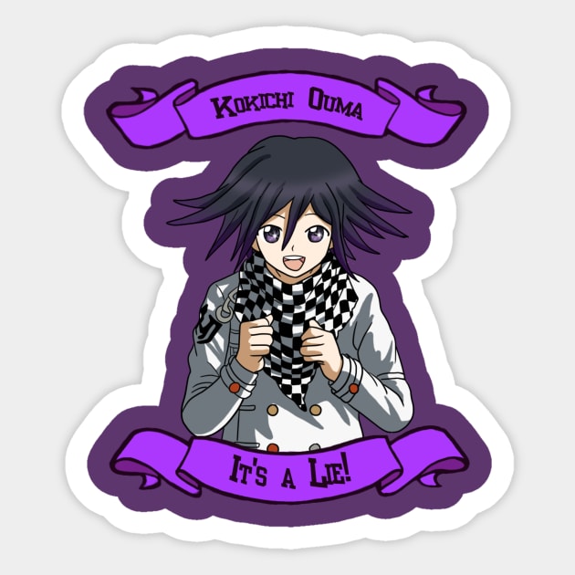 Kokichi Ouma - Danganronpa V3 - Sticker | TeePublic