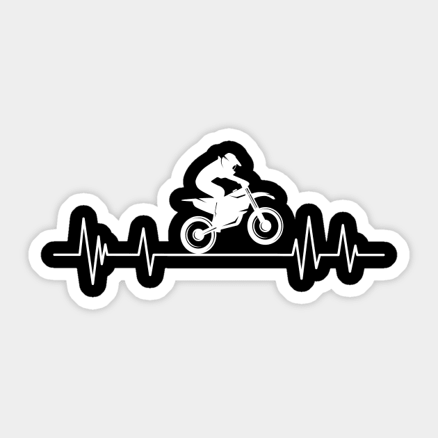 Biker Heartbeat,rider Heartbeat Motorcycle - Rider Heartbeat - Sticker ...