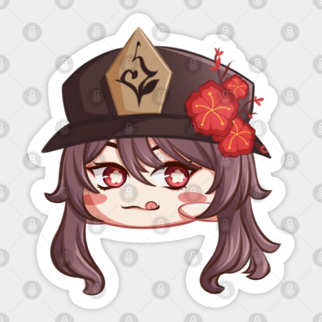 chibi hutao genshin fanart - Genshin Impact - Sticker | TeePublic