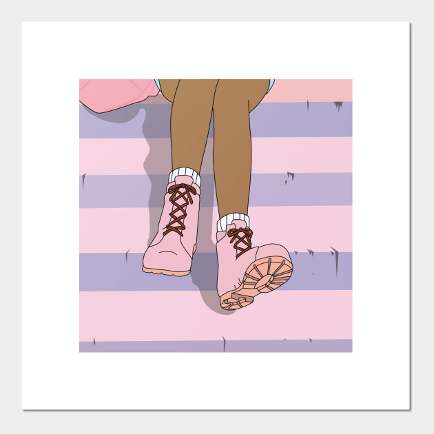 Aesthetic Anime Steps - Anime - Posters and Art Prints | TeePublic