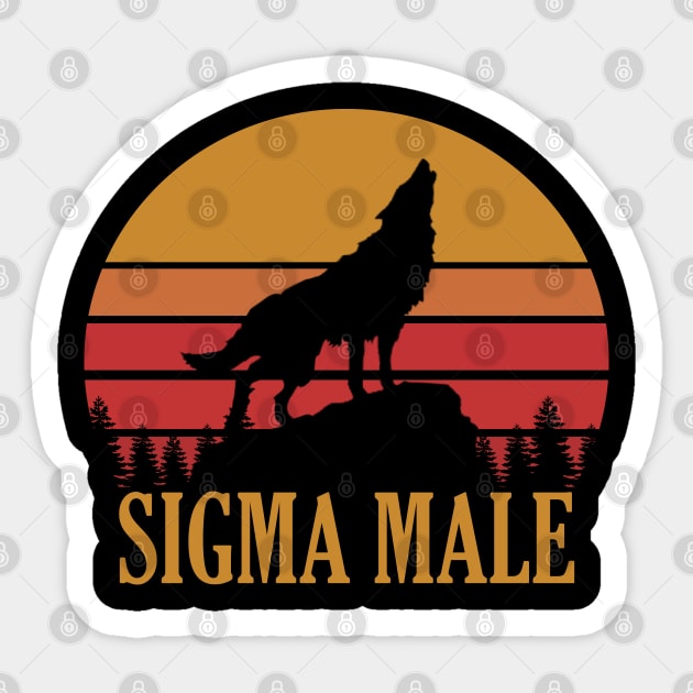 Sigma Male Vintage - Sigma Male - Sticker | TeePublic