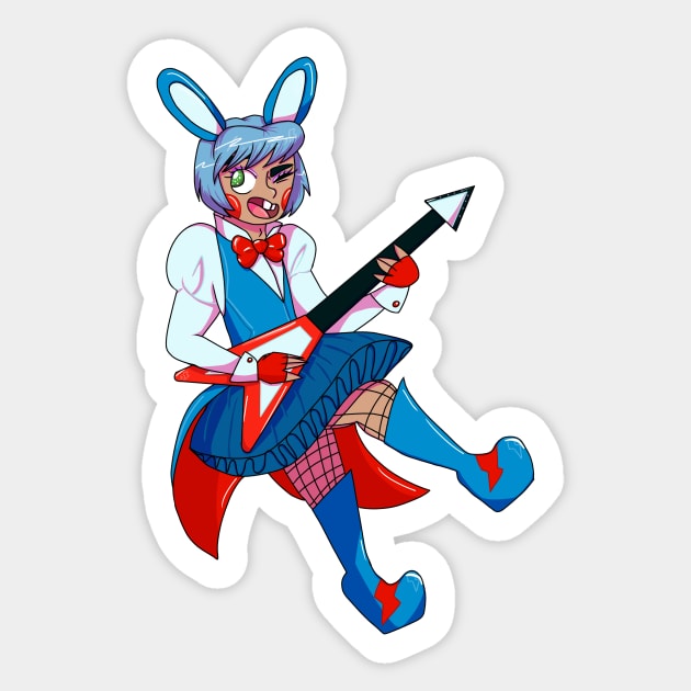 Toy Bonnie Gijinka Transparent - Fnaf - Sticker | TeePublic