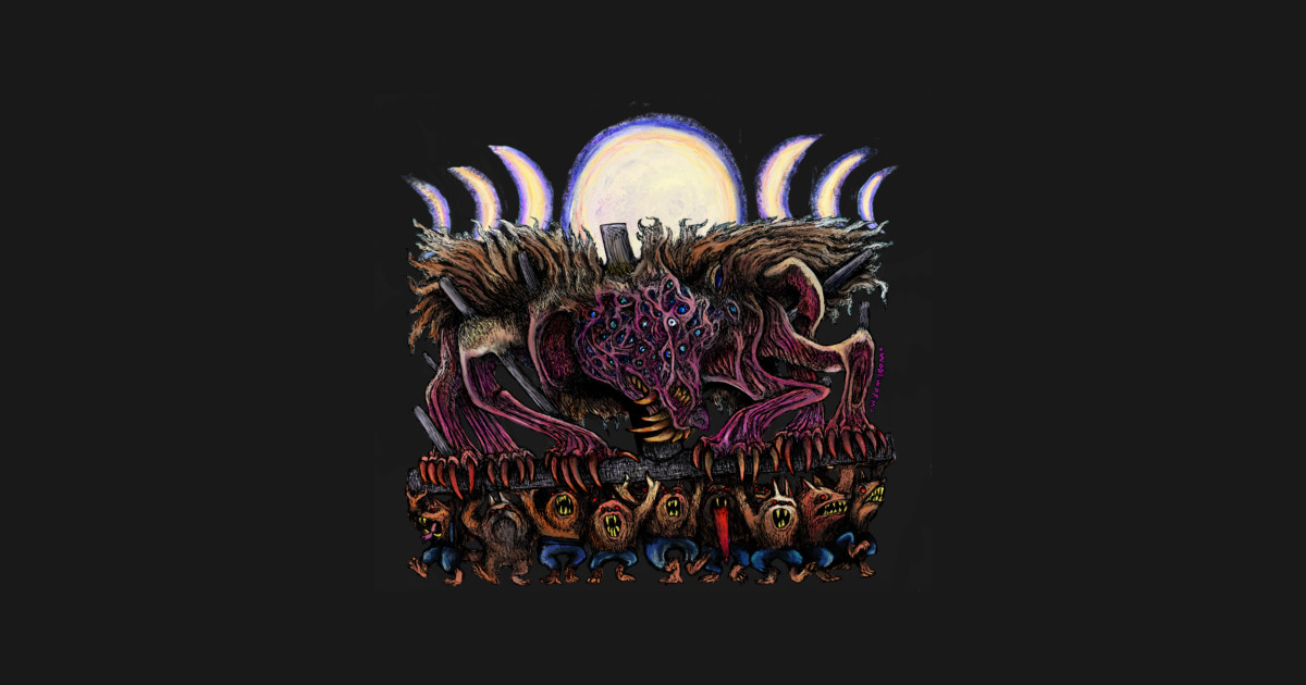 wolf folk's procession , Lycaon's epitaph - Werewolf - T-Shirt | TeePublic