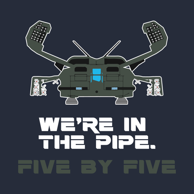 Were In The Pipe Five By Five Aliens - Alien - Mask | TeePublic