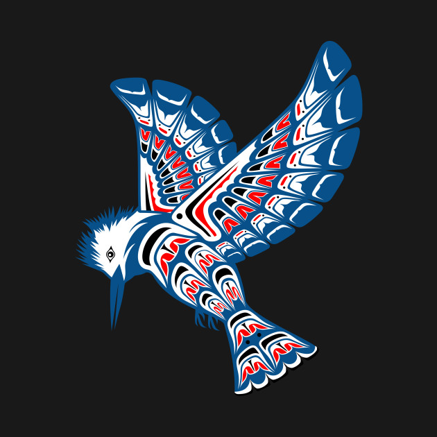 Kingfisher Pacific Northwest Native American Style Art - Kingfisher - T ...