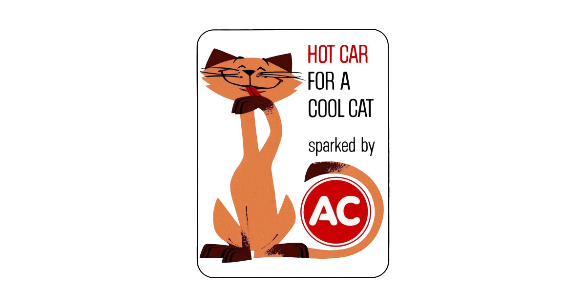 Hot Car for a Cool Cat - Ac Spark Plug - T-Shirt | TeePublic