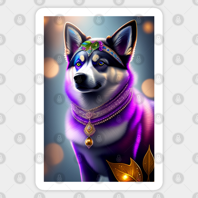 Make a statement with eye-catching Glowing Pomsky design - Pomsky ...