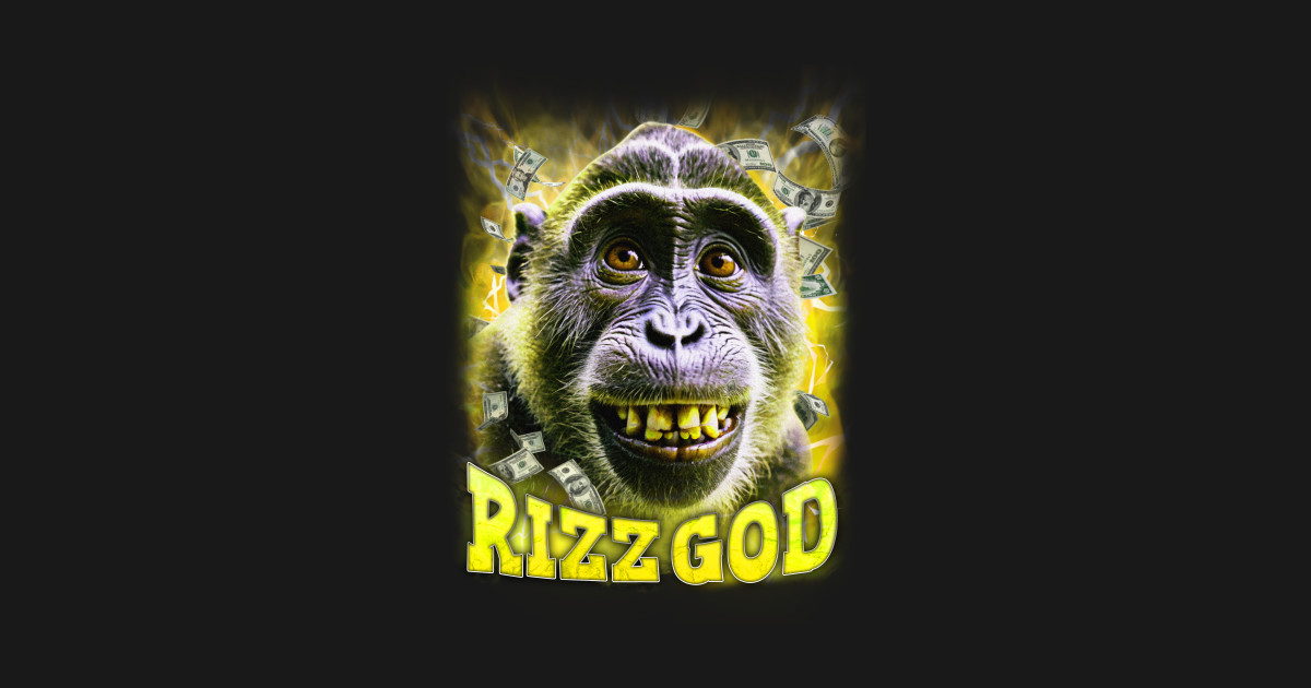 Rizz Rizzler Rizz God Monkey - Rizz God - T-Shirt | TeePublic