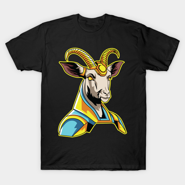 cyborg goat Illustration - Goat Lover - T-Shirt | TeePublic