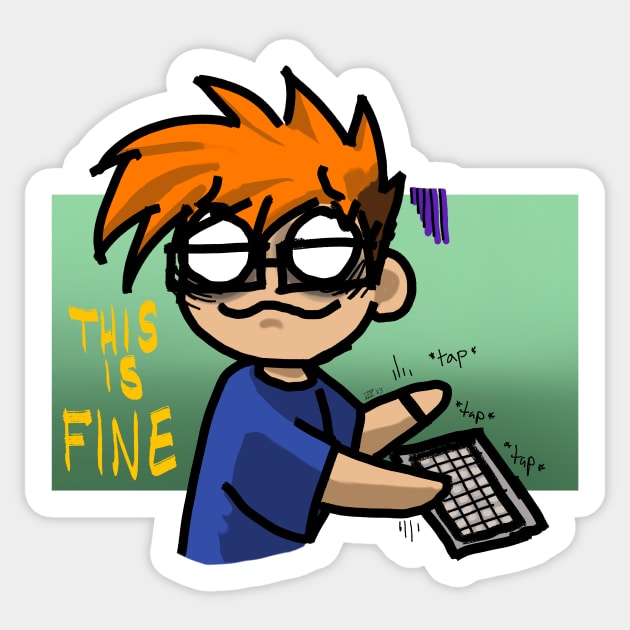 This is Fine - This Is Fine Meme - Sticker | TeePublic