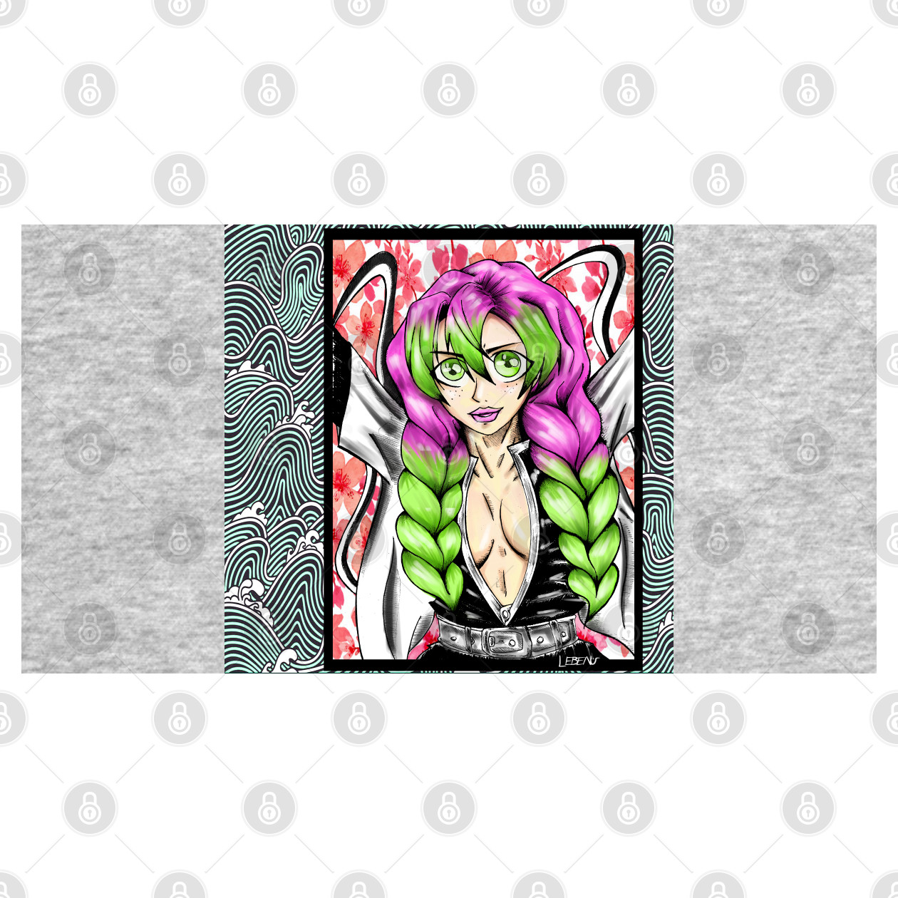 mitsuri kanroji in kimetsu no yaiba love hashira art - Kimetsu No Yaiba ...